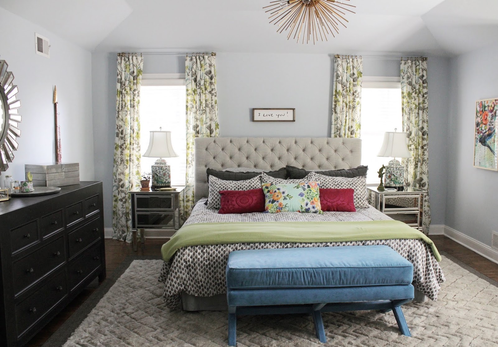 Style by Hanh: SOPHISTICATED MASTER BEDROOM WITH LAYERS, PATTERNS AND ...
