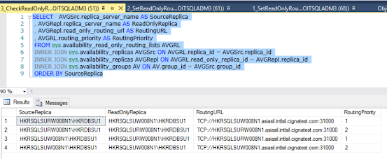 HK SQL Server Doctor: Read-Only Routing of Availability Group