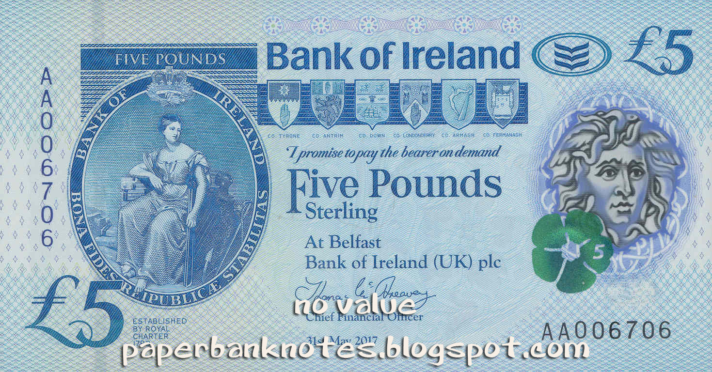world polymer: Northern Ireland Bank Of Ireland - £5 & £10 Polymer ...