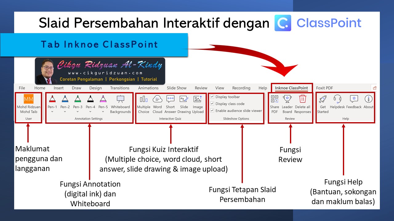 Slaid PowerPoint Interaktif Menggunakan ClassPoint (Bahagian 1)