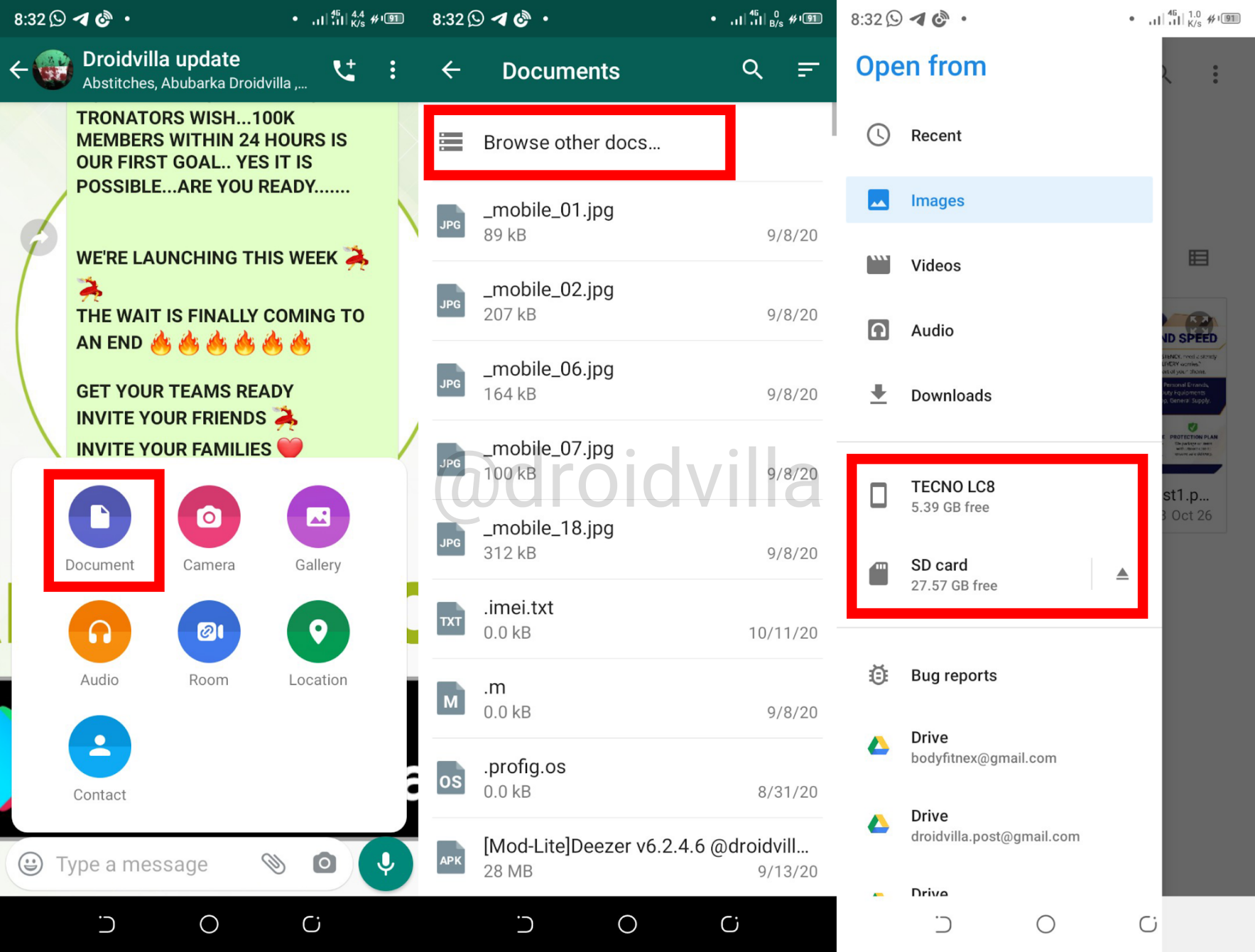 How to send app on whatsapp [Whatsapp Tips] - Droidvilla Tech - #1 ...