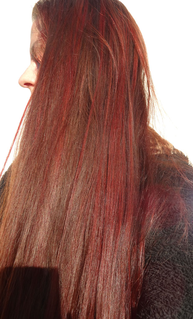 Les délires ongulaires d'Alinails et Mimie Cristal: Mes cheveux rouges