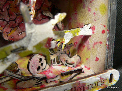 Calico Craft Parts: Go for the Brain! - a Zombie Shadow Box - by Claudia