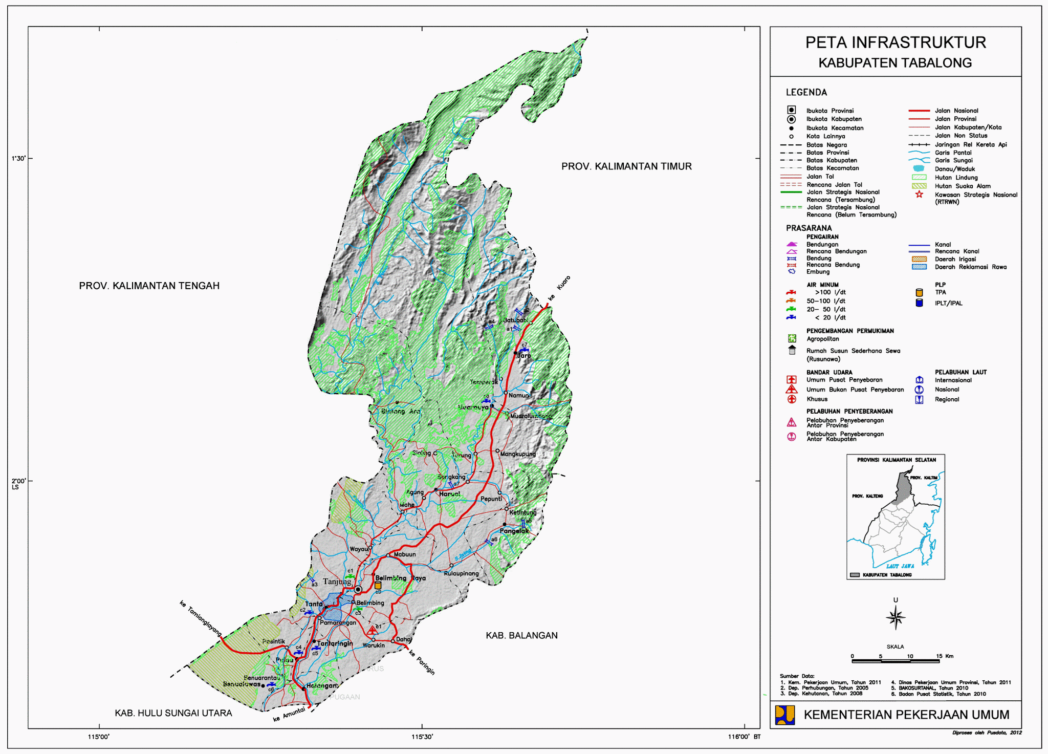 Peta Kabupaten Tabalong