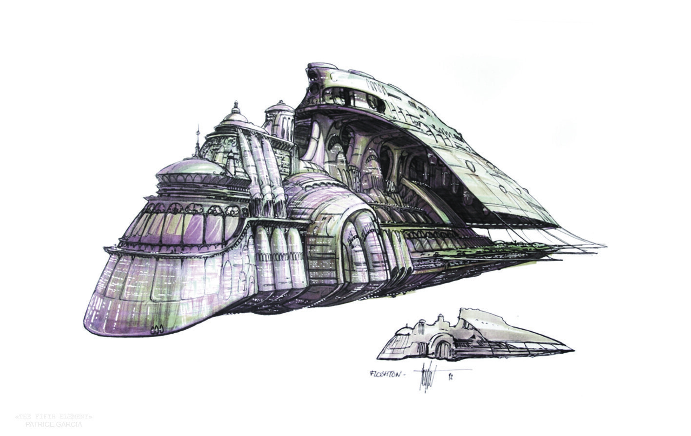 Get Your Multi Pass And See The Fifth Element Concept Art By Patrice