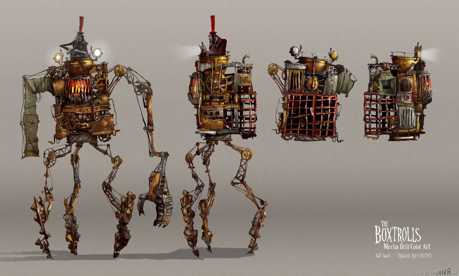 Cooked Art: Mecha Drill.. in color!