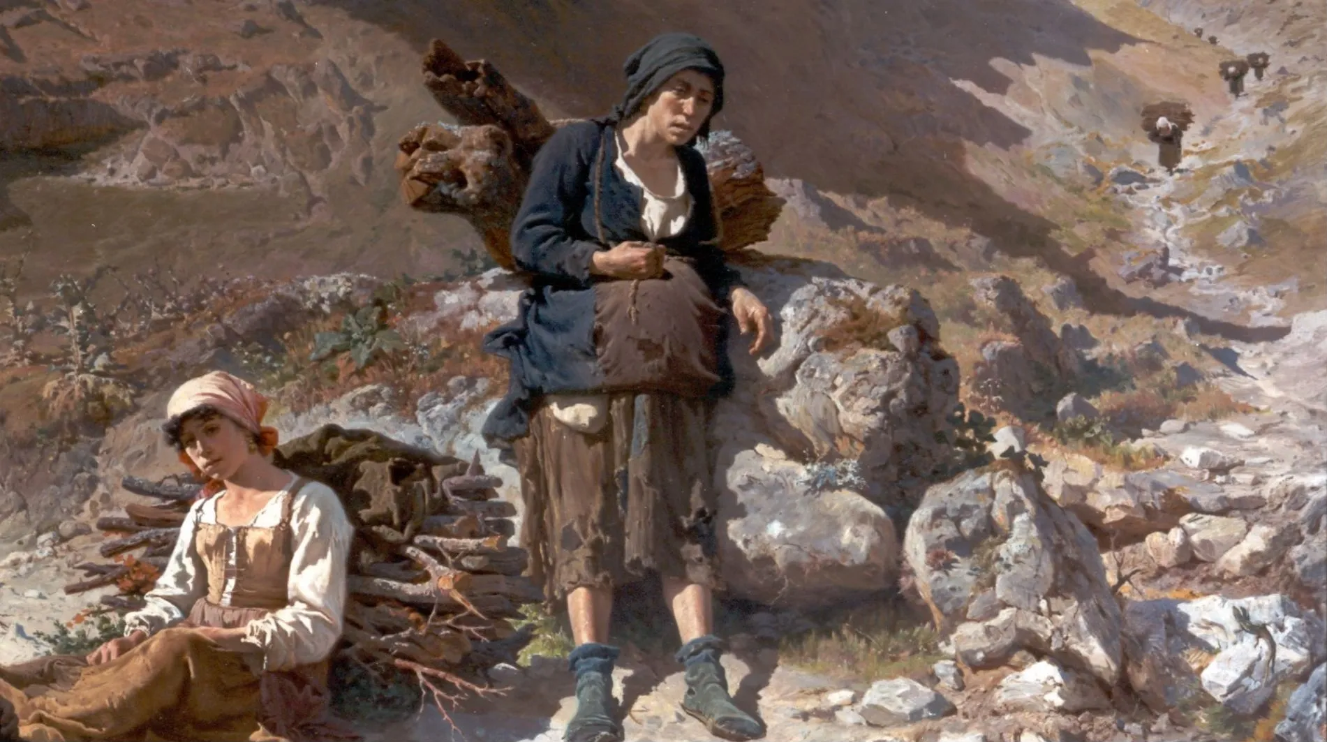 Teofilo Patini | Beasts of burden / Bestie da Soma, 1886 | Tutt'Art@