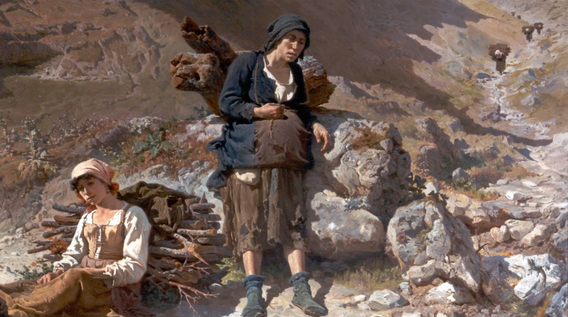 Teofilo Patini | Beasts of burden / Bestie da Soma, 1886 | Tutt'Art@