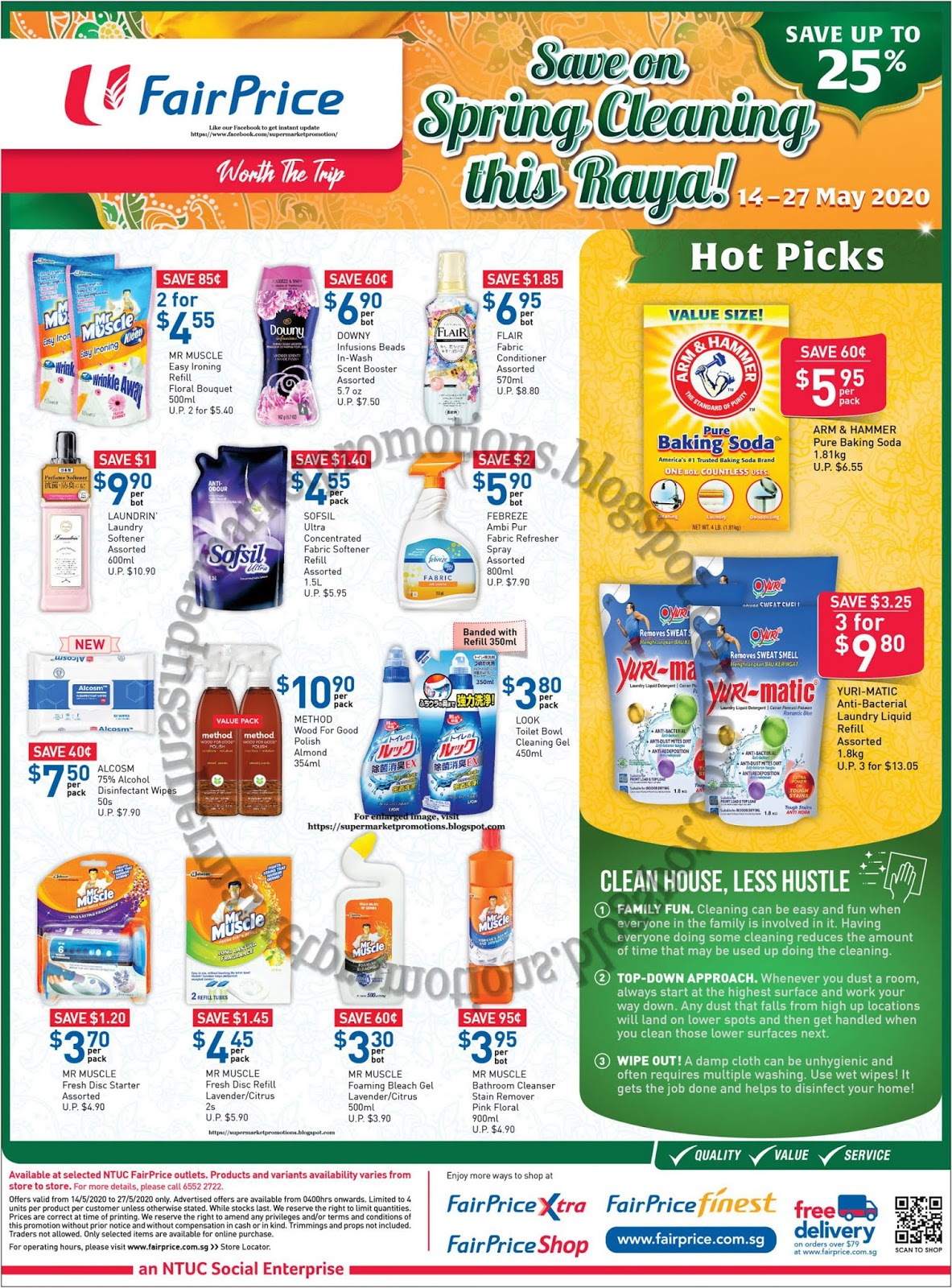 NTUC FairPrice Cleaning Products Promotion 14 - 27 May 2020 ...