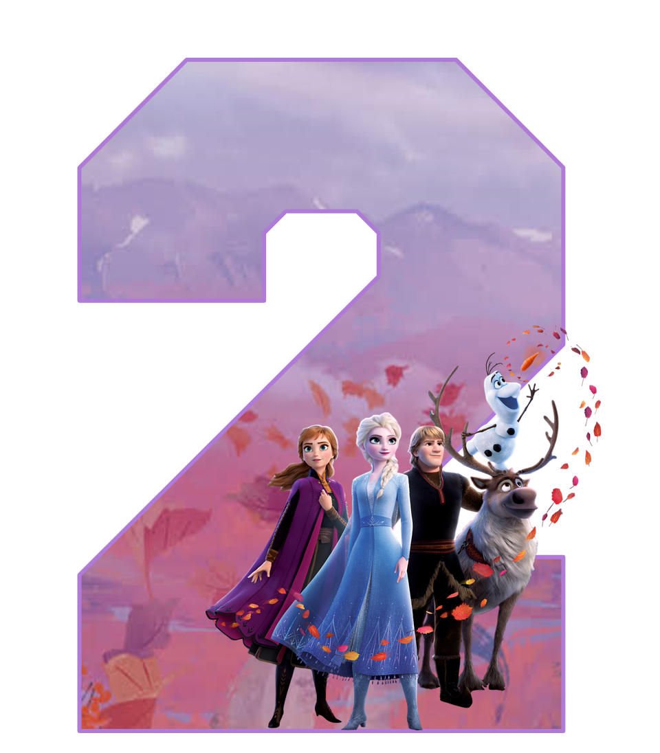 Kits imprimibles gratis : Números de Frozen 2