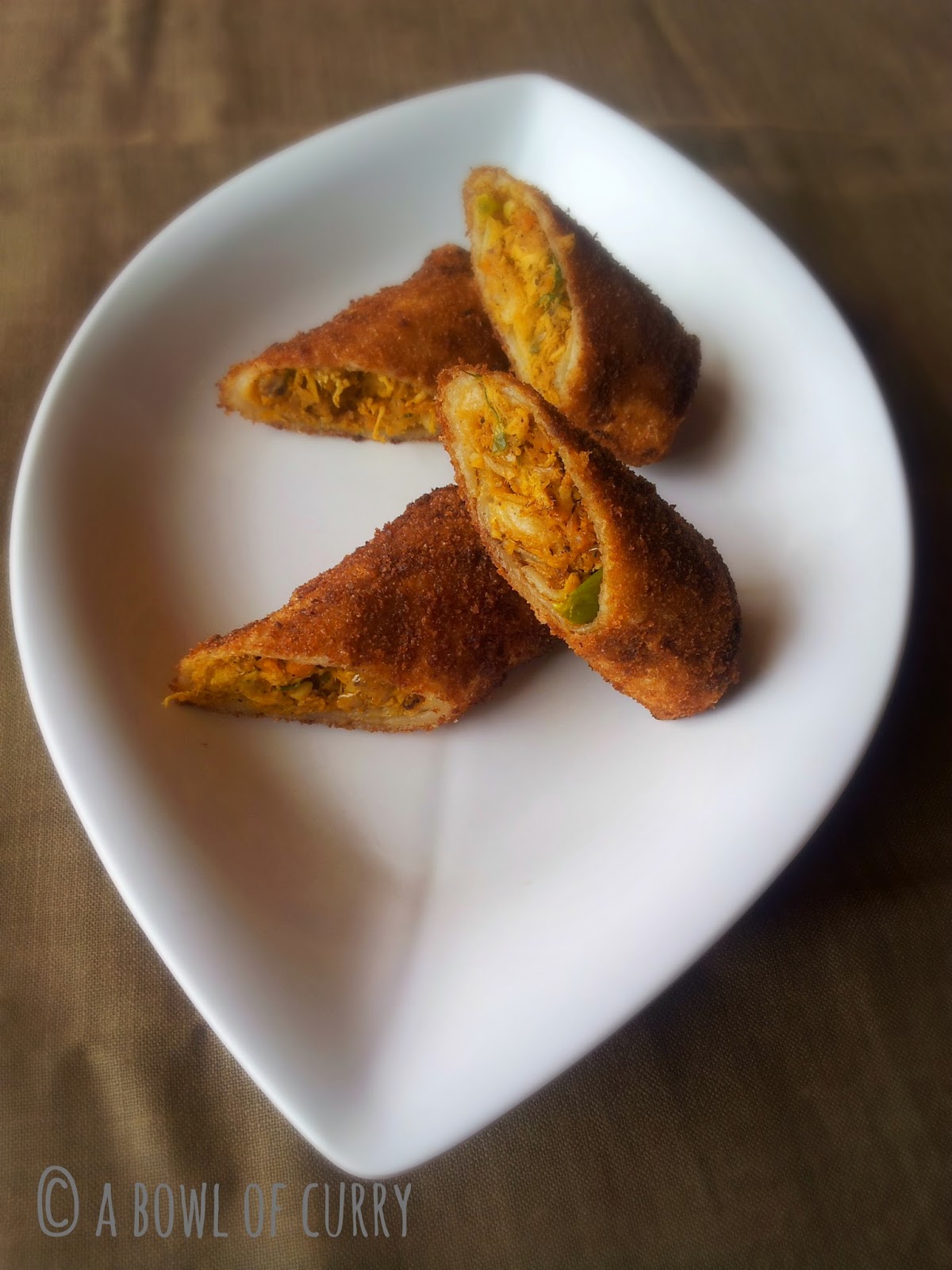 A Bowl Of Curry: Chicken Roll | A Snack Recipe