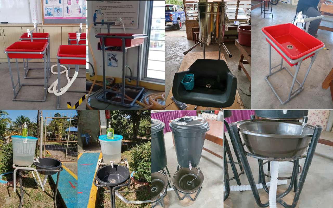 Guru Kreatif Membina Bekas Basuh Tangan Murid Secara DIY