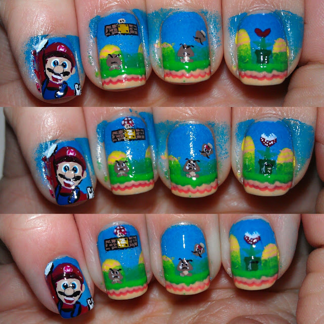 nailartinc: SUPER MARIO NAILART + PHOTO TUTORIAL
