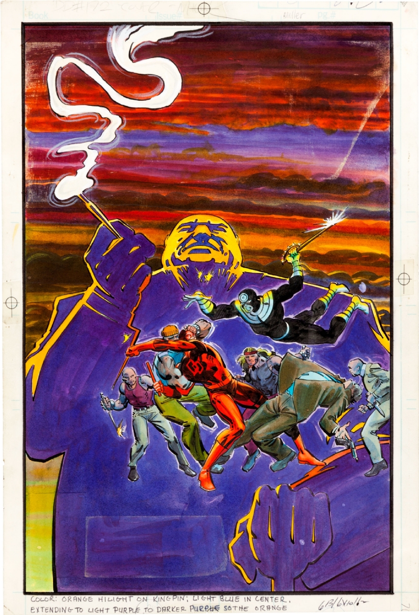 Marvel Comics of the 1980s: 1981 - Anatomy of a cover - Daredevil #172