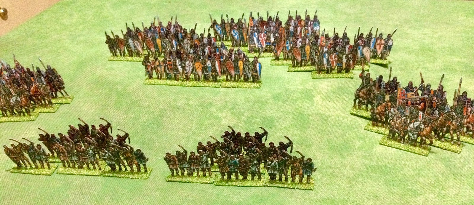Grid based wargaming - but not always: Norman Paper Soldiers