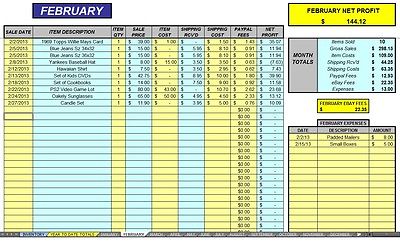 Ebay Inventory Spreadsheet Template - Invoice Template