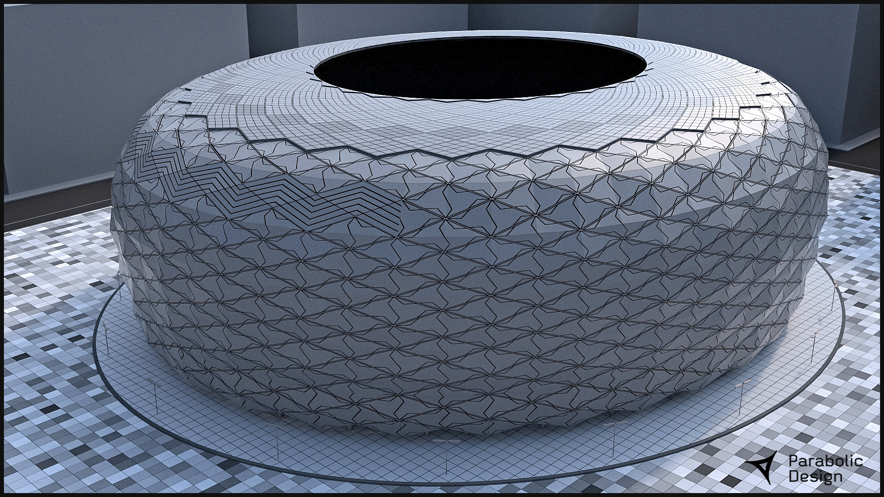 PARAMETRIC STUDY Education City stadium - Qatar - Part 01 | Parabolic ...