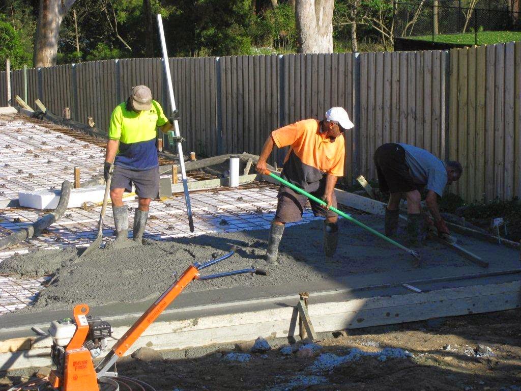 Concrete Slab Work in Progress photos