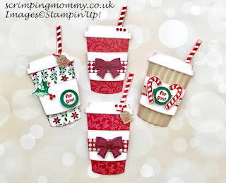 scrimpingmommy: Christmas coffee cup embellishments #100things