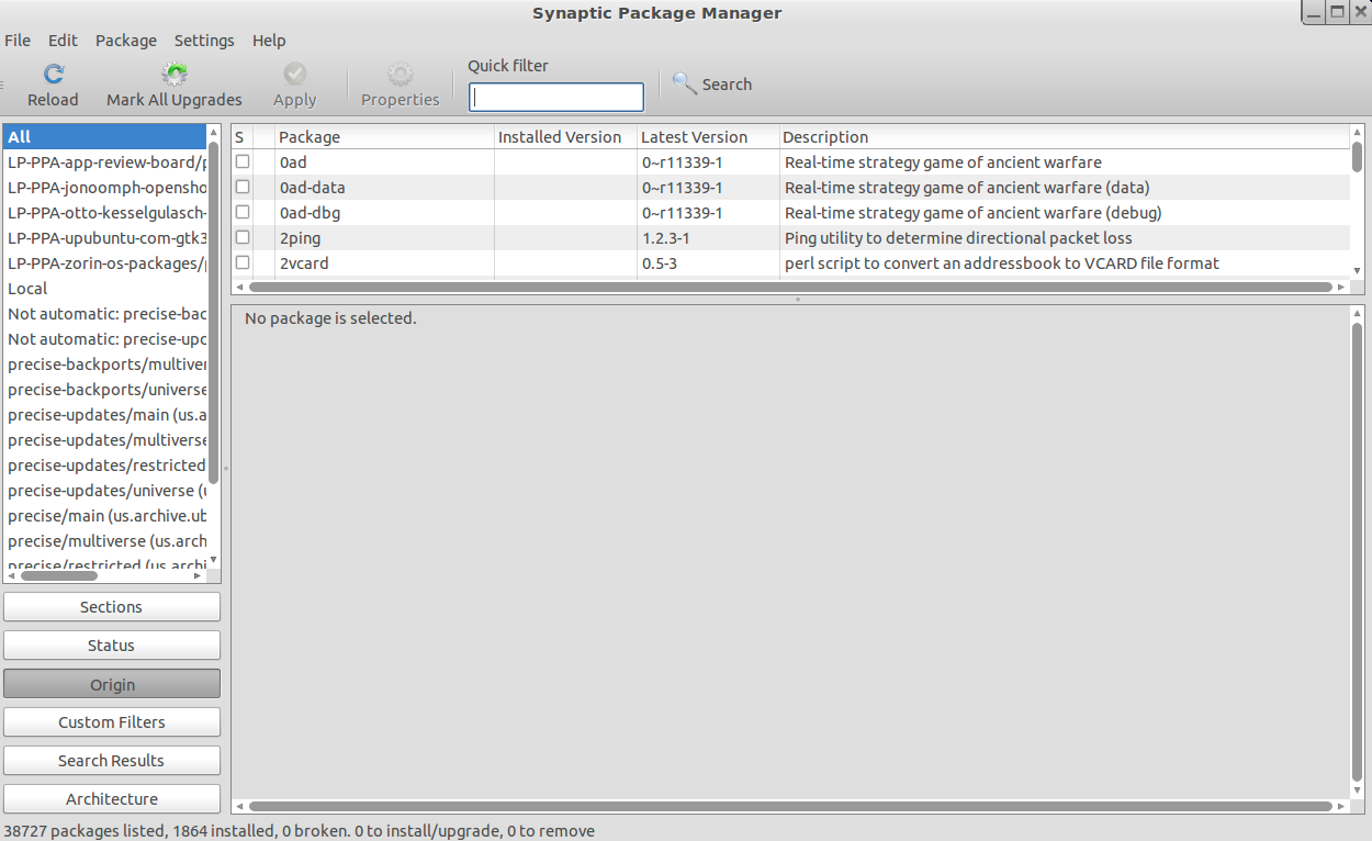 My Zorin OS 6 Manual: 1.11 - Synaptic Package Manager