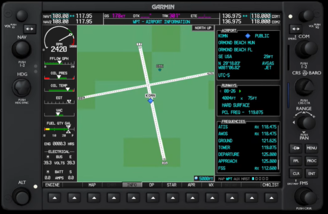 Dhansham - Pilot's Notebook : MFD Multi Function Display - Engine