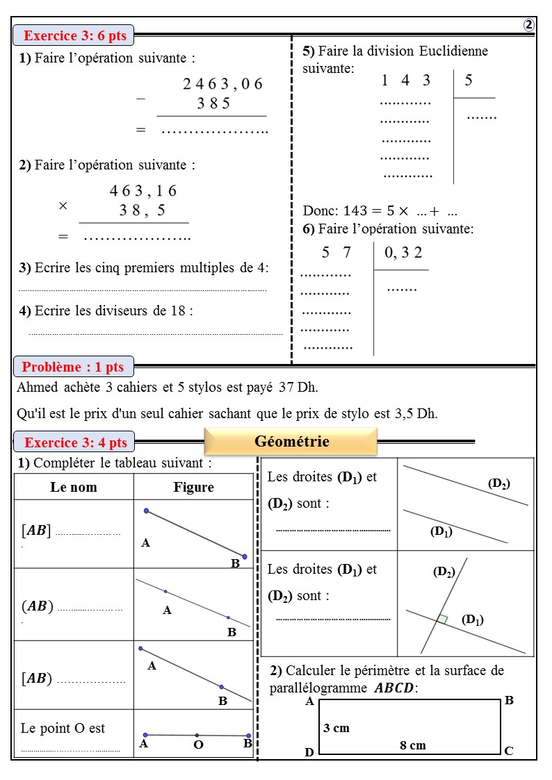 Évaluation diagnostique 1