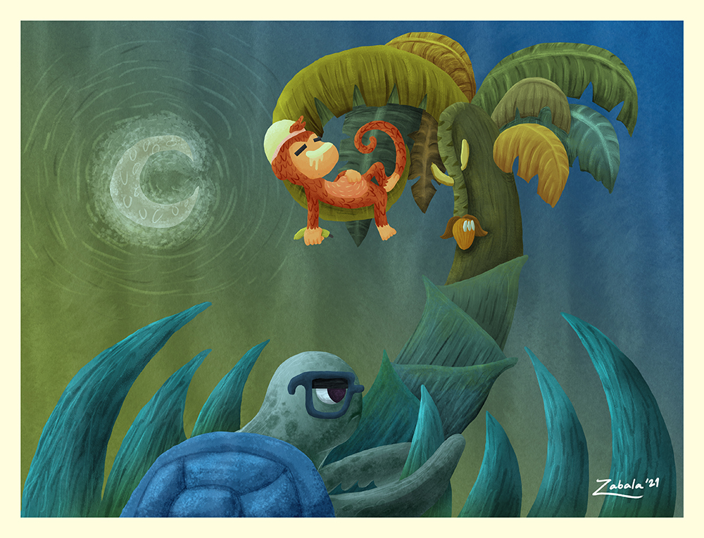 "Si Pagong at Si Matsing" Illustration - csz97 Blog Folio