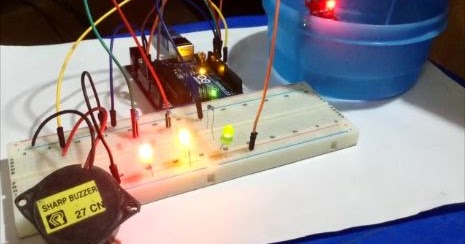 Water Level Indicator Using Arduino - LBM4
