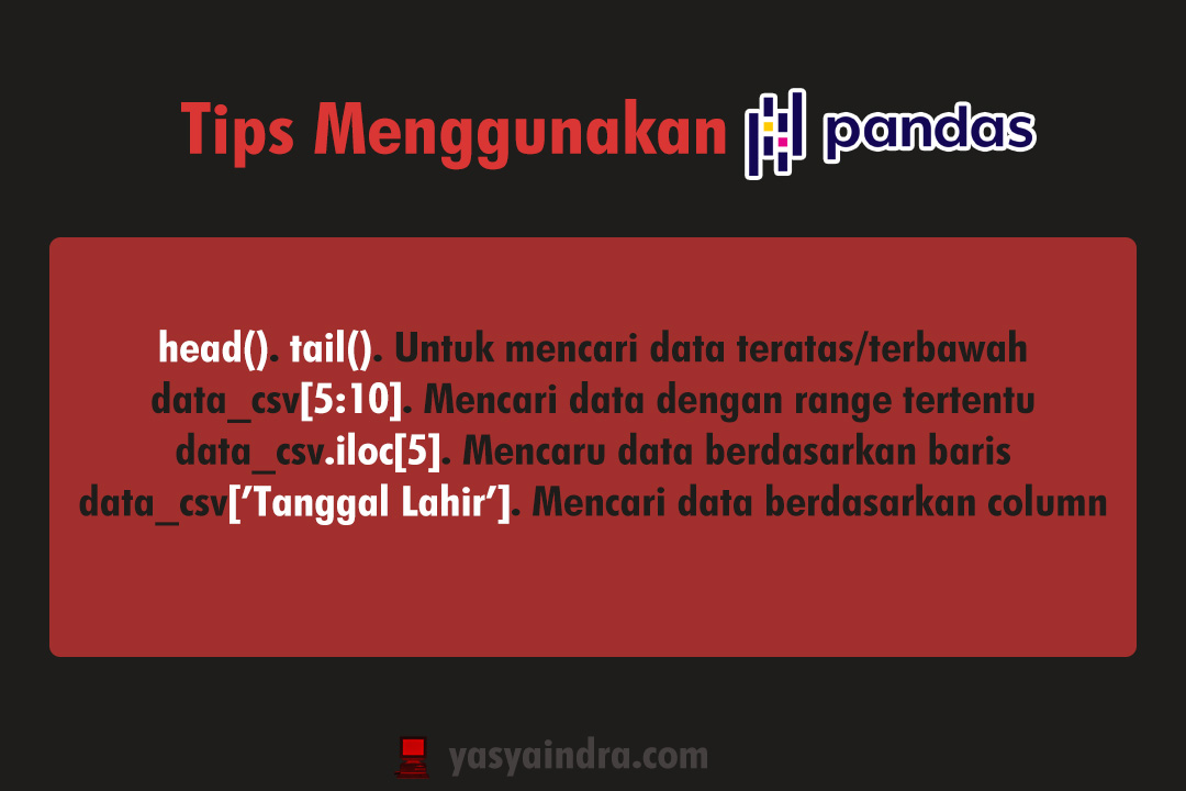 Lengkap. Cara Membuka File CSV Menggunakan Pandas