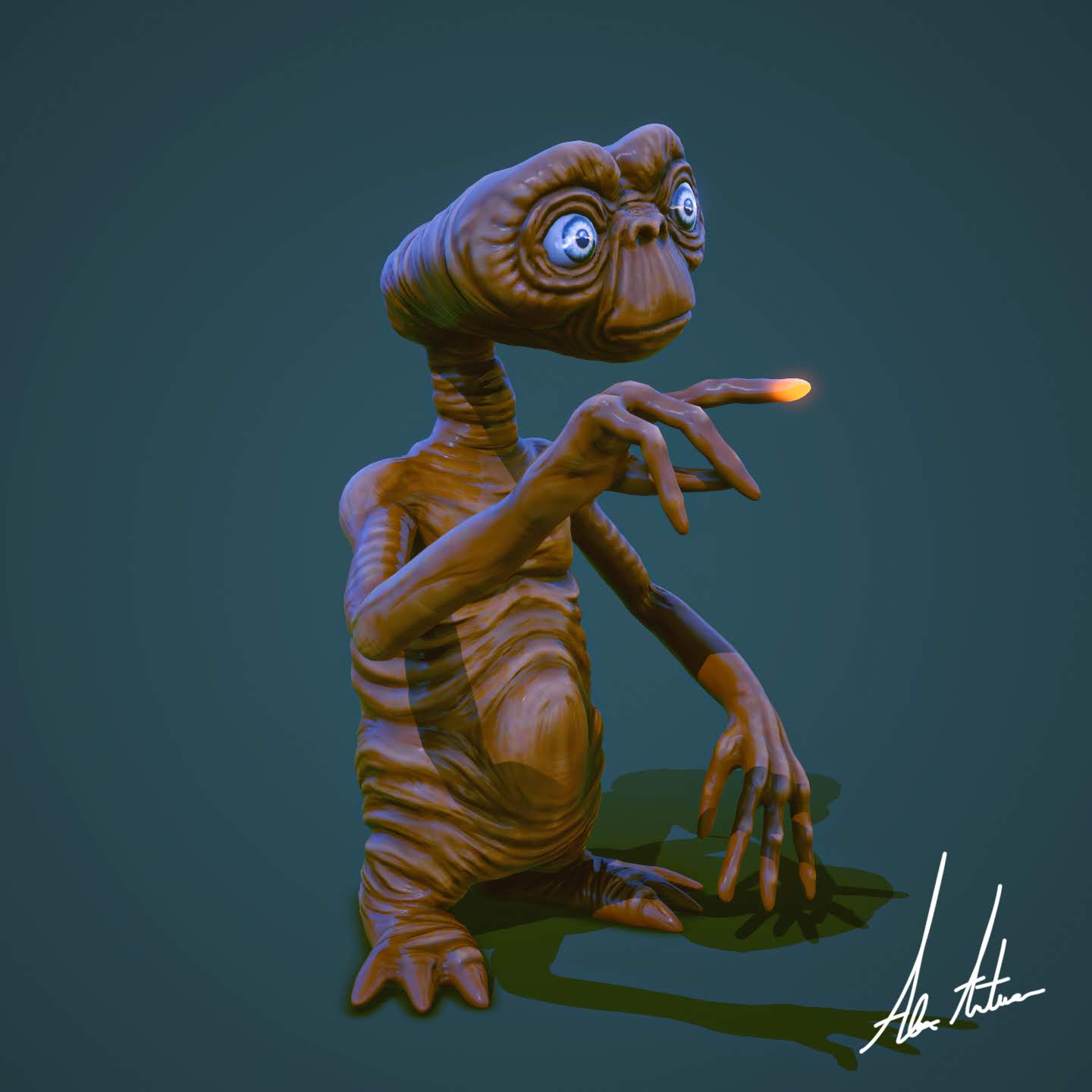 Old E.T. Zbrush Model I Dug Up On My Harddrive