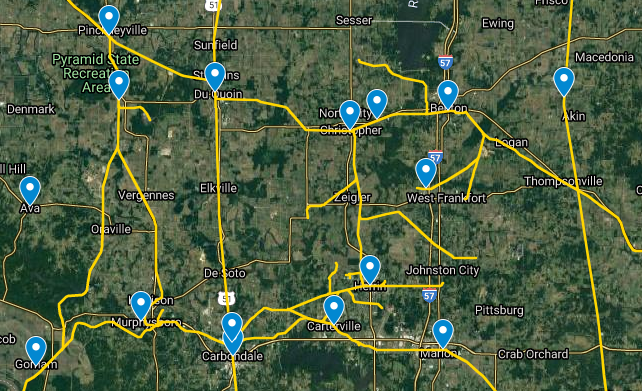 Towns and Nature: Franklin C: West Frankfort, IL: Orient #1 & #2 Mines