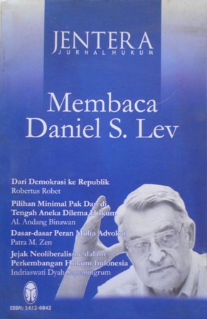 Membaca Daniel S. Lev - cahayapustaka.com