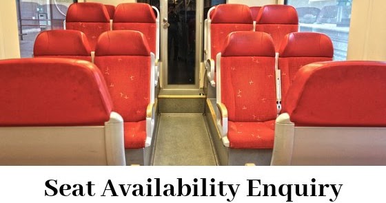 Train Seat Availability Check online| Indian Rail info
