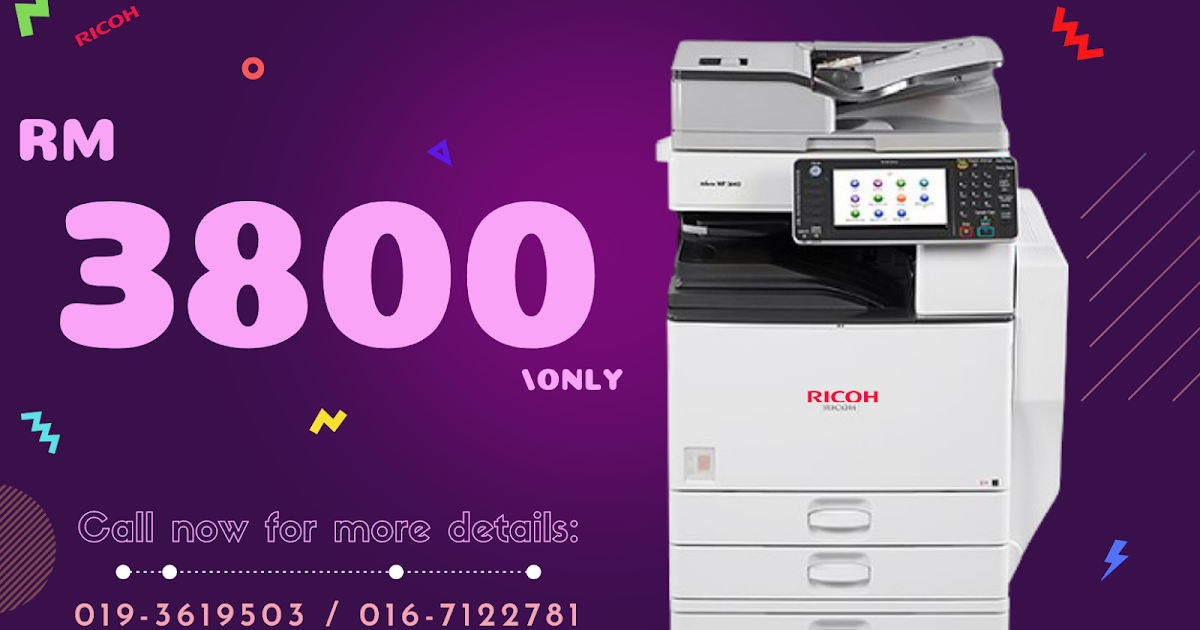 RICOH MP 4002 WITH PRINTER AND SCANNER