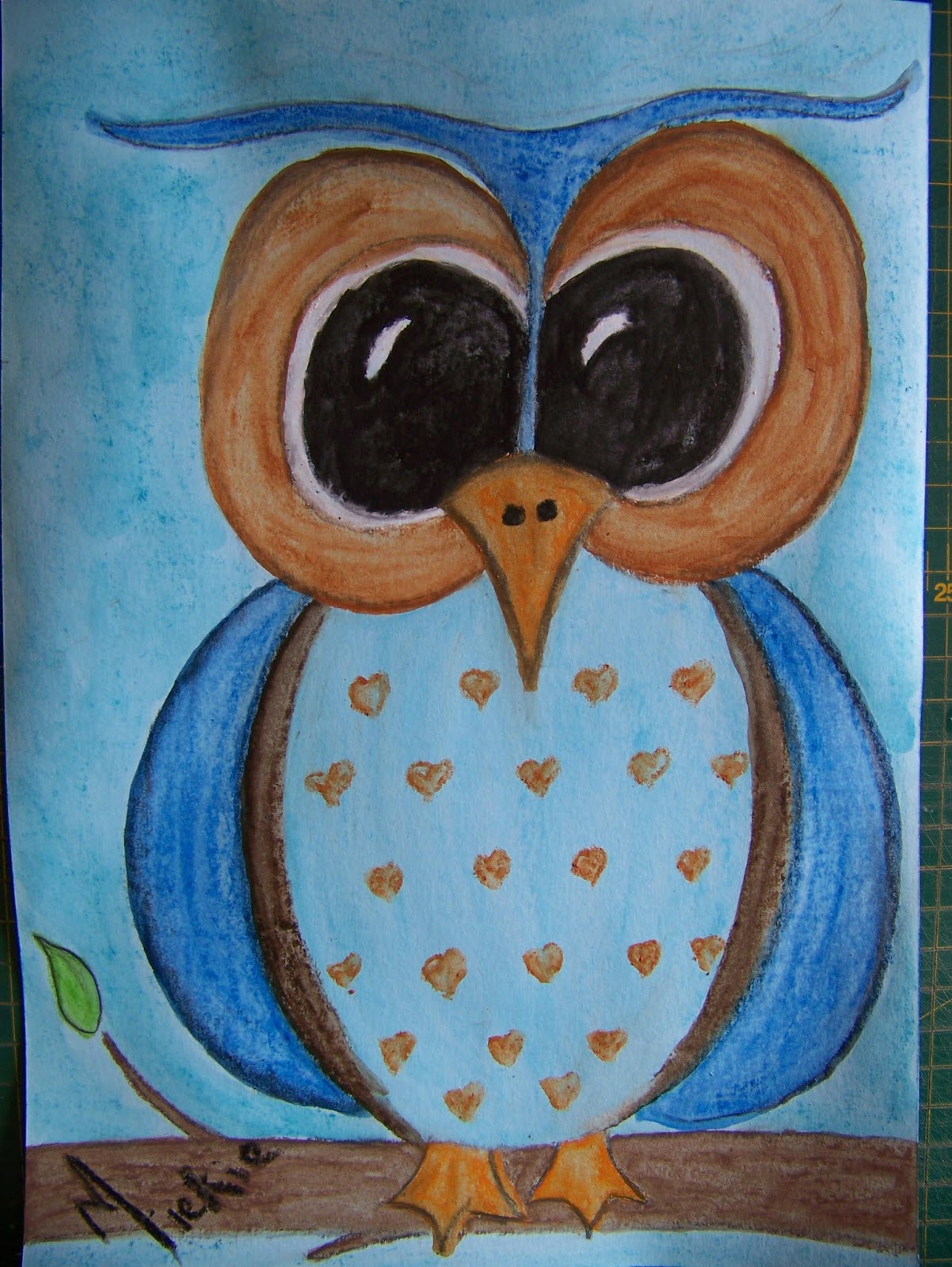 A Pretty Talent Blog: Learn to draw a cute owl step by step