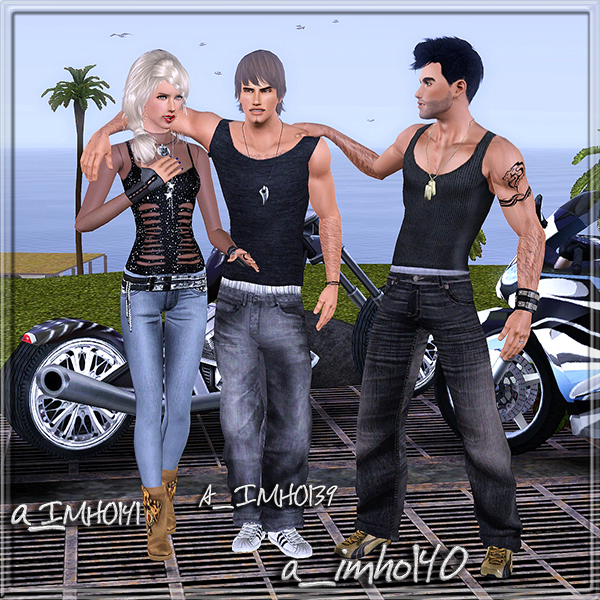 My Sims 3 Blog: 11 Poses - Hi, my friend by IMHO