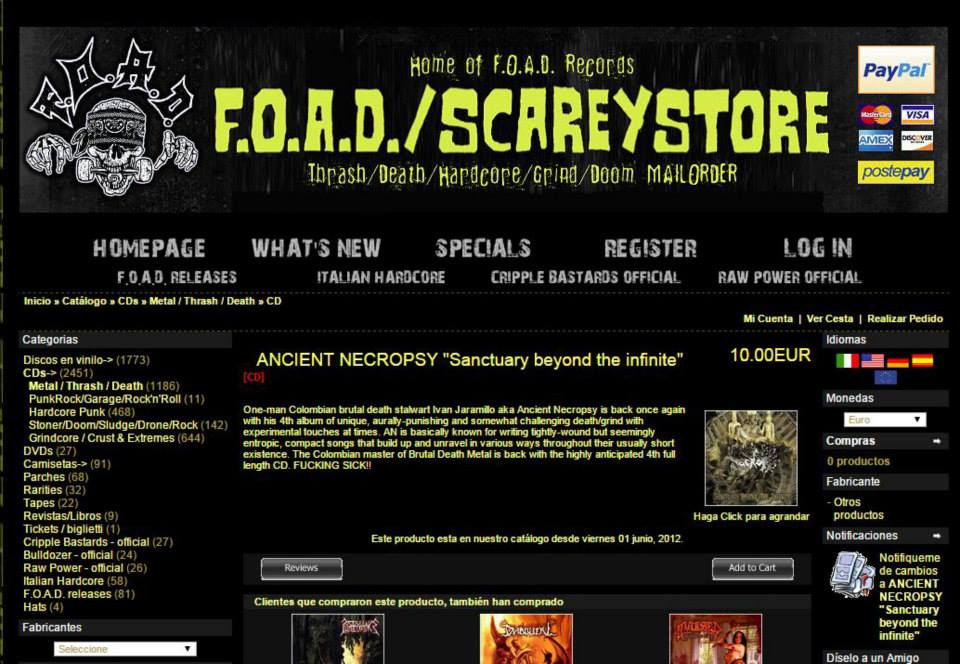 Ancient Necropsy Official Website