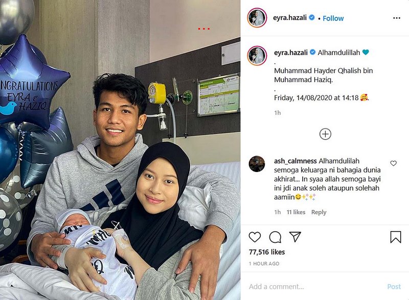 MYARTIS.COM | MYARTIS | MY | ARTIS: NAMA BABY BOY - EYRA HAZALI & SUAMI PILIH 'MUHAMMAD HAYDER ...