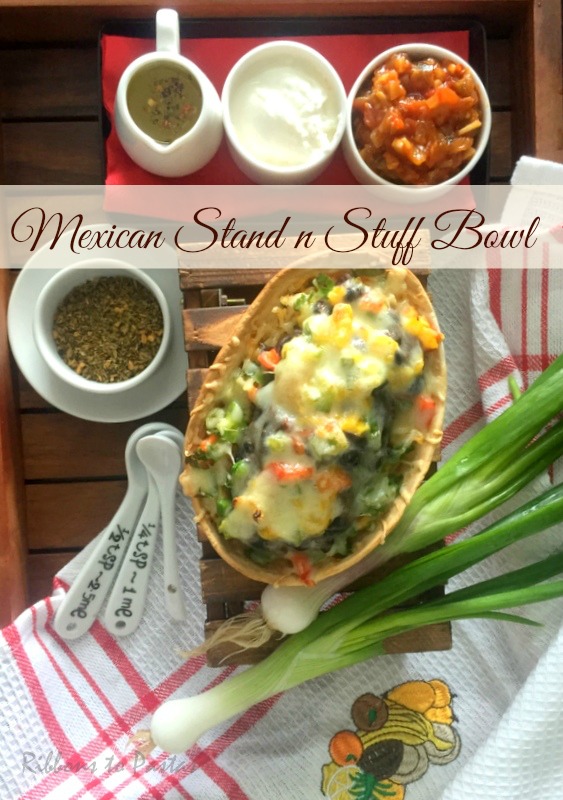 Mexican Stuff and Stand Bowl - Ribbons to Pastas