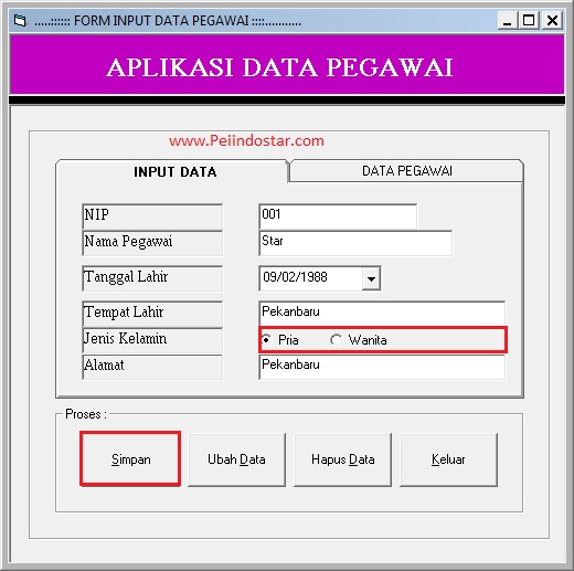 Cara Simpan Data Menggunakan Componen OptionButton Visual Basic 6.0 ...