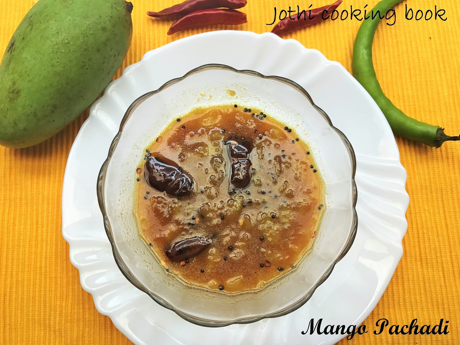 Jothi Cooking Book: Mango Pachadi