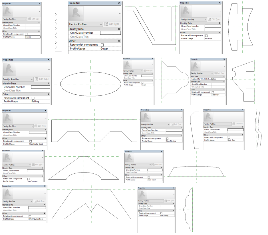 Revit Recess: Profile Usages