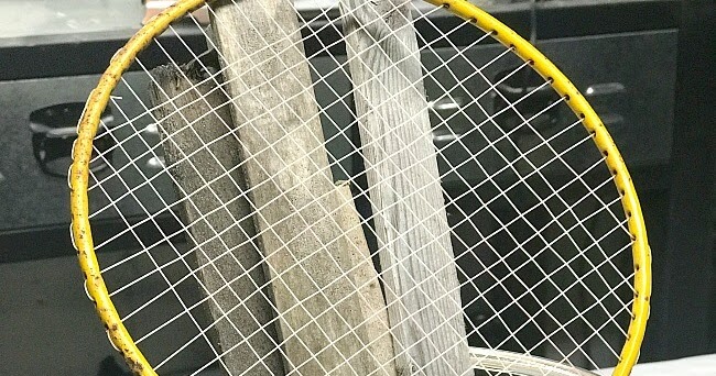 Repurposed Badminton Racket Pumpkin