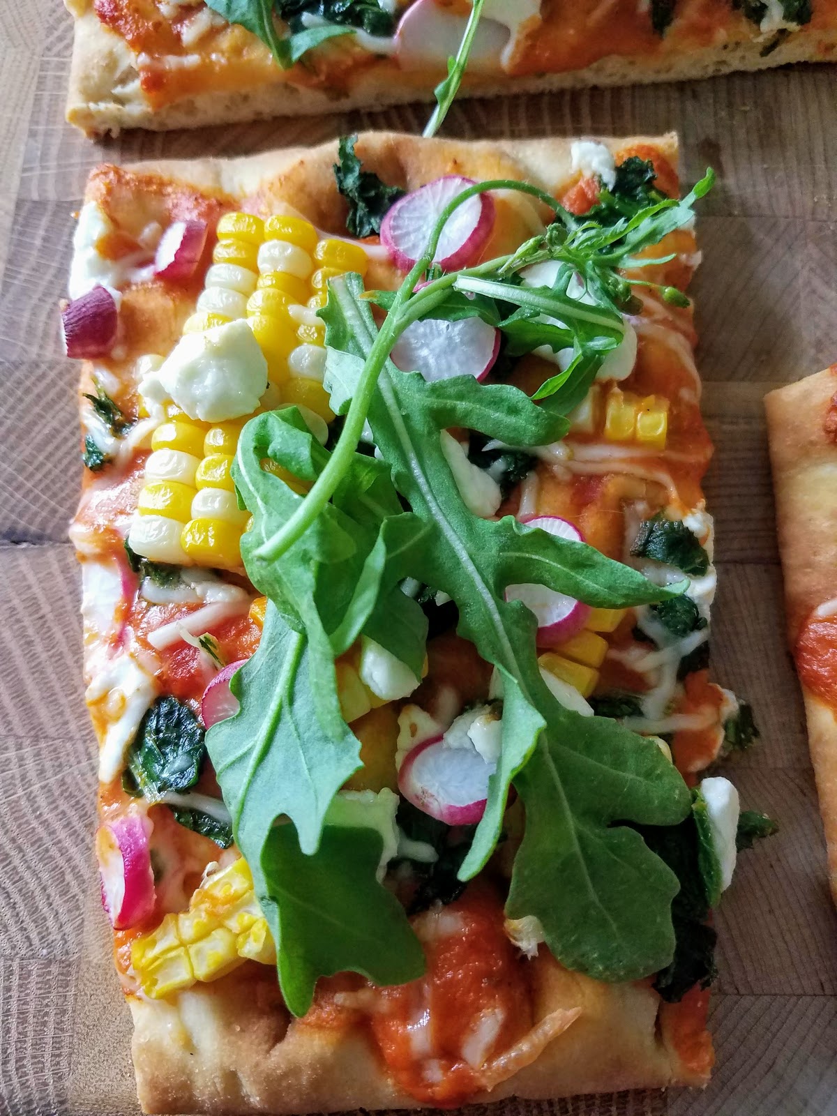 Radish + Arugula Pizza