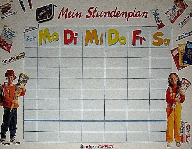Graphisch gestaltete Stundenpläne: Mein Stundenplan