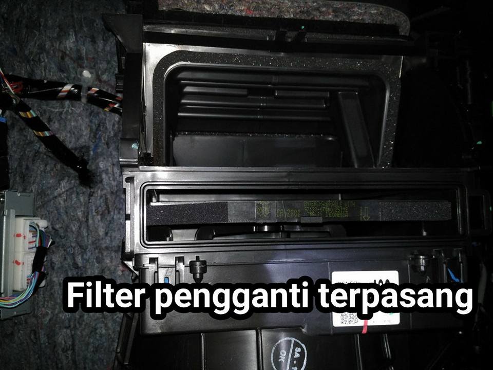 DIY: ganti filter kabin / AC XPander dengan alternatif filter AC ...