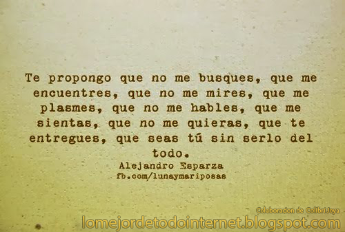 Lo mejor de todo Internet: Te propongo que no me busques