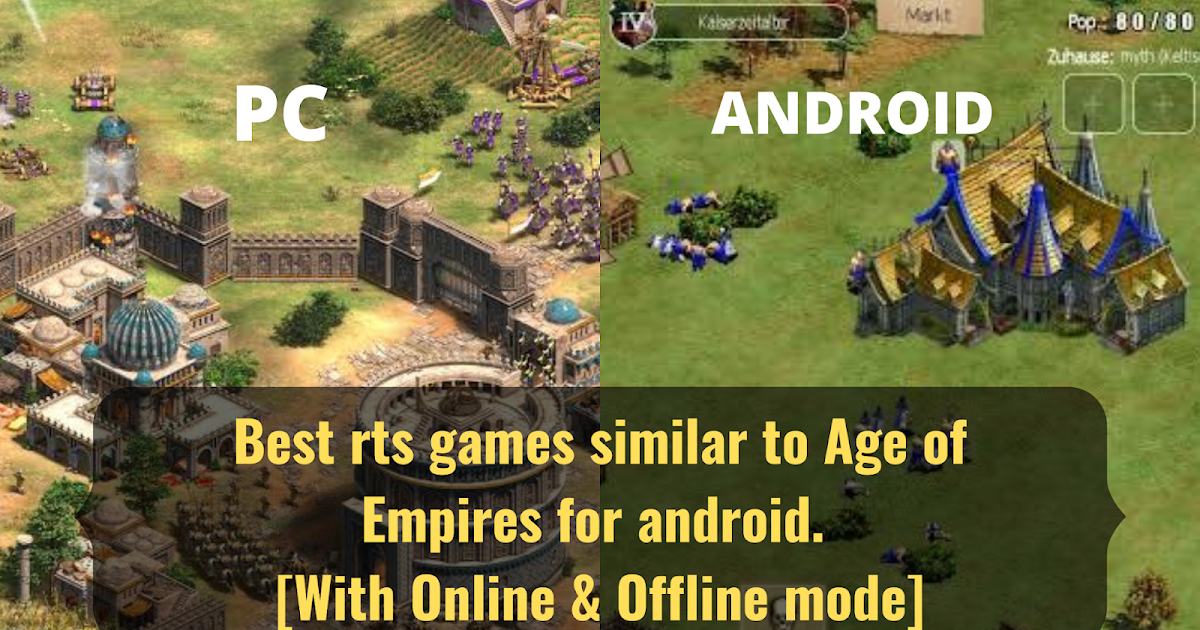 Best RTS games similar to Age of Empires for android. [With online ...