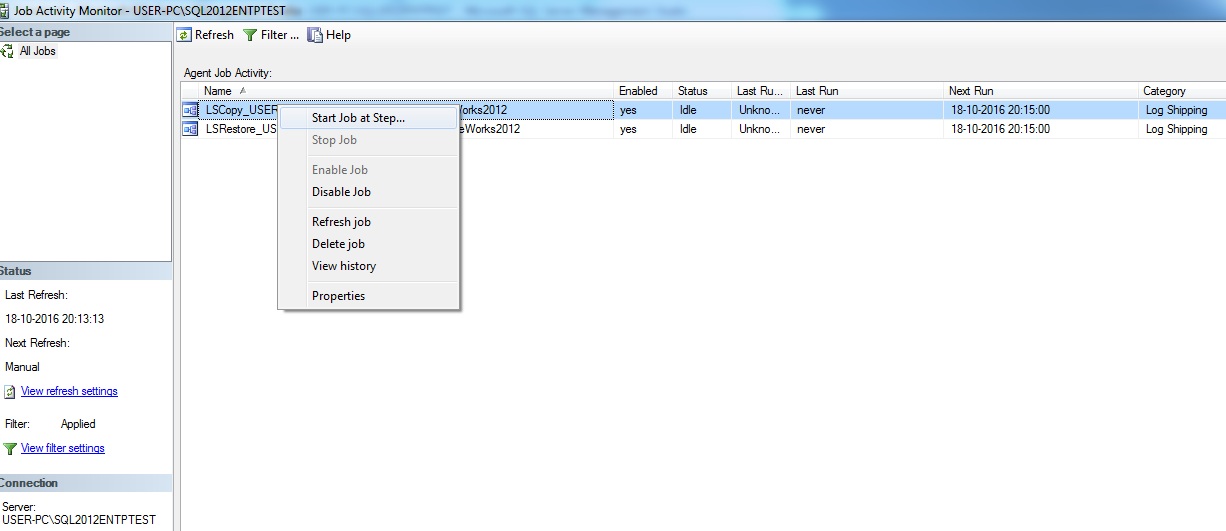 Ashok Kumar SQL Development and DBA Adminstrations Techi Blog : Introduction to Log Shipping ...