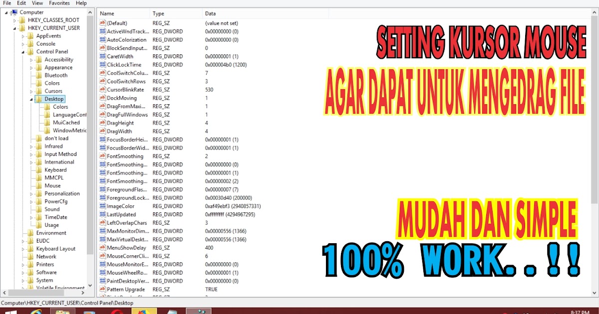 Tutorial pemula: Cara setting kursor mouse